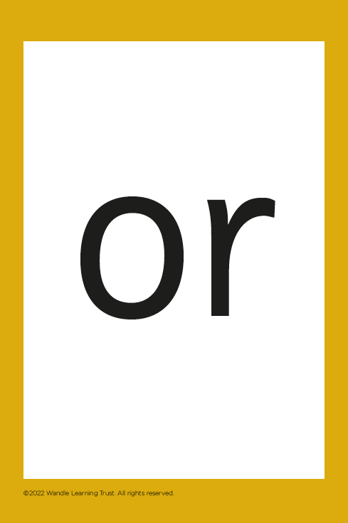 The ‘or’ and ‘ow’ graphemes are missing from the Reception Little ...